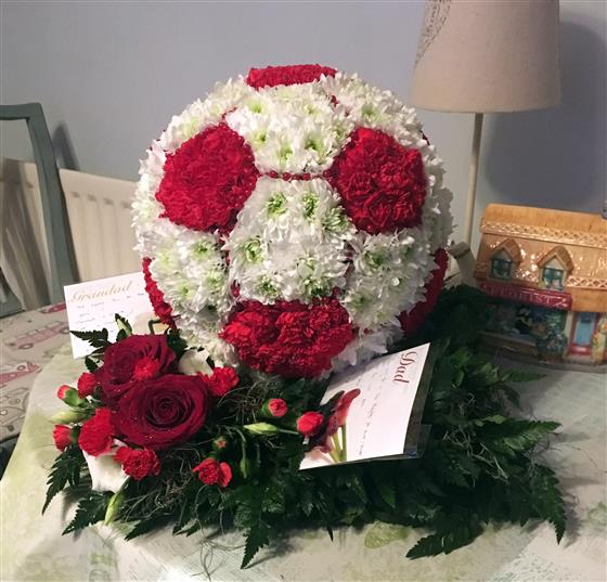 3D Football - Funeral Flowers Sheffield